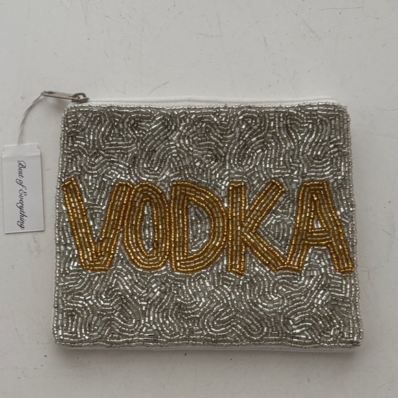 best of everything | Accessories | Beaded Embroidery Silver And Gold ...